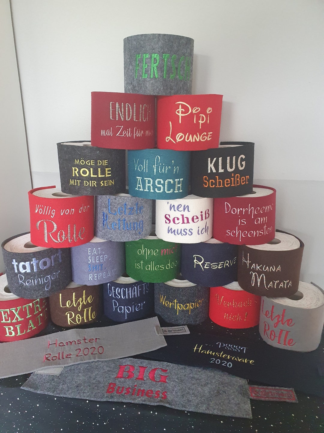 FELT BANDEROLE / Toilet Paper / Gift / Souvenir / Present / Toilet ...