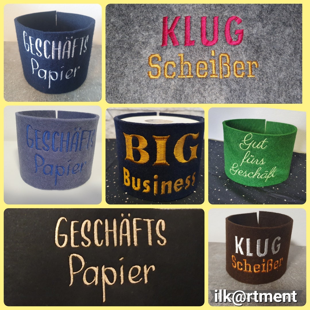 FELT BANDEROLE Toilet Paper Toilet Paper - Etsy