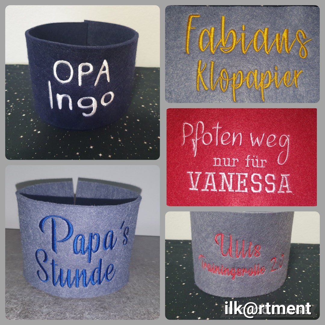 FELT BANDEROLE Toilet Paper Toilet Paper Personalized - Etsy