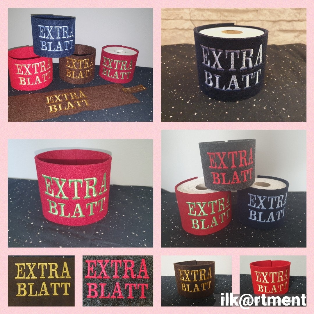 FELT Banderole Extra Sheet Toilet Paper Toilet Paper - Etsy