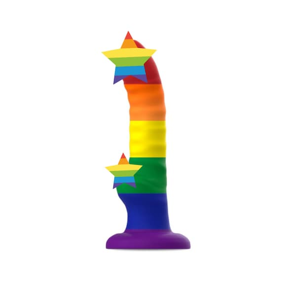 Rainbow Color Dildo - Etsy