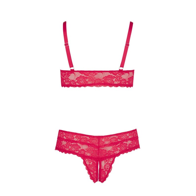 Sexy Plus Size Dessous Ouvert Rote Spitze Offener Schritt Etsy De
