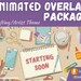 Animated Twitch Overlay Package Artist/crafting Theme - Etsy Canada