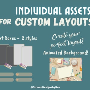 Animated Twitch Overlay Package Artist/crafting Theme - Etsy Canada