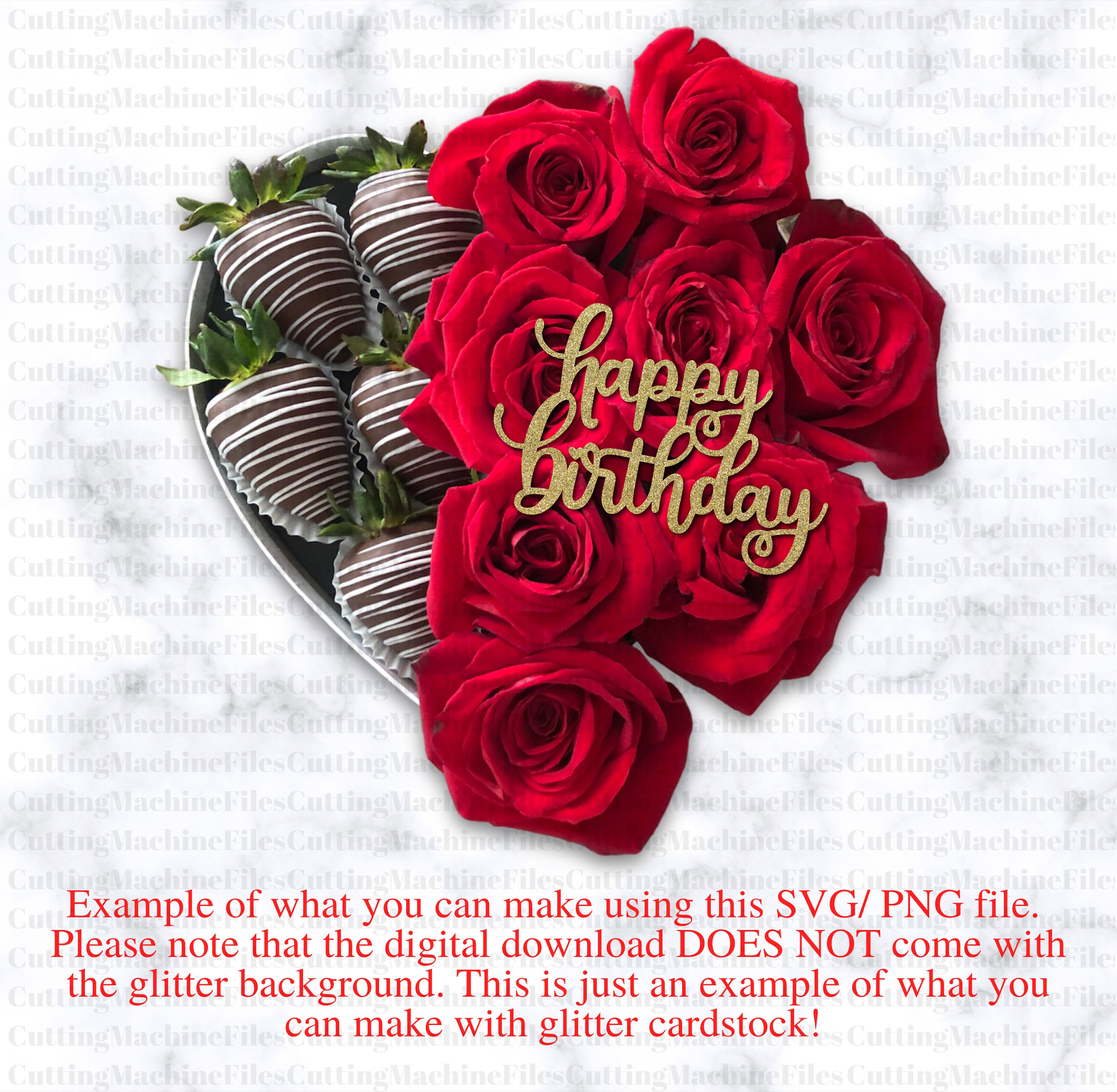 Cursive Happy Birthday Cake Topper SVG/PNG Happy Birthday Svg - Etsy