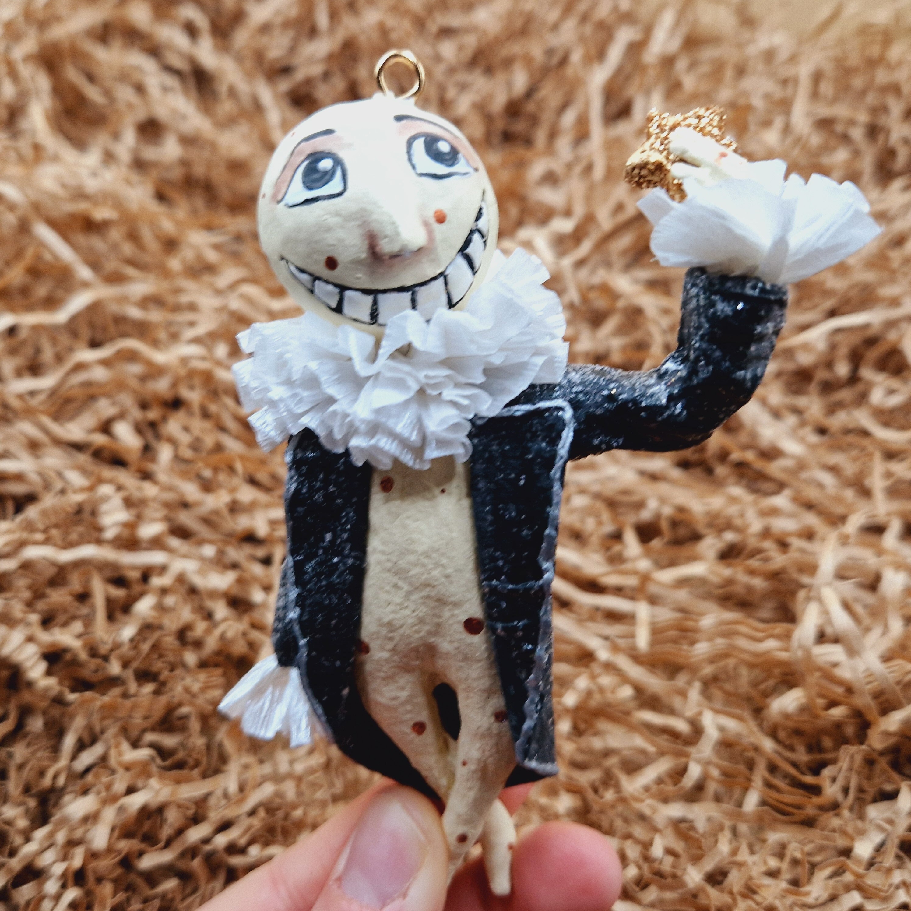 Moon Man, Spun Cotton Toys, Vintage Style Toys, Home Decor, Collectible ...