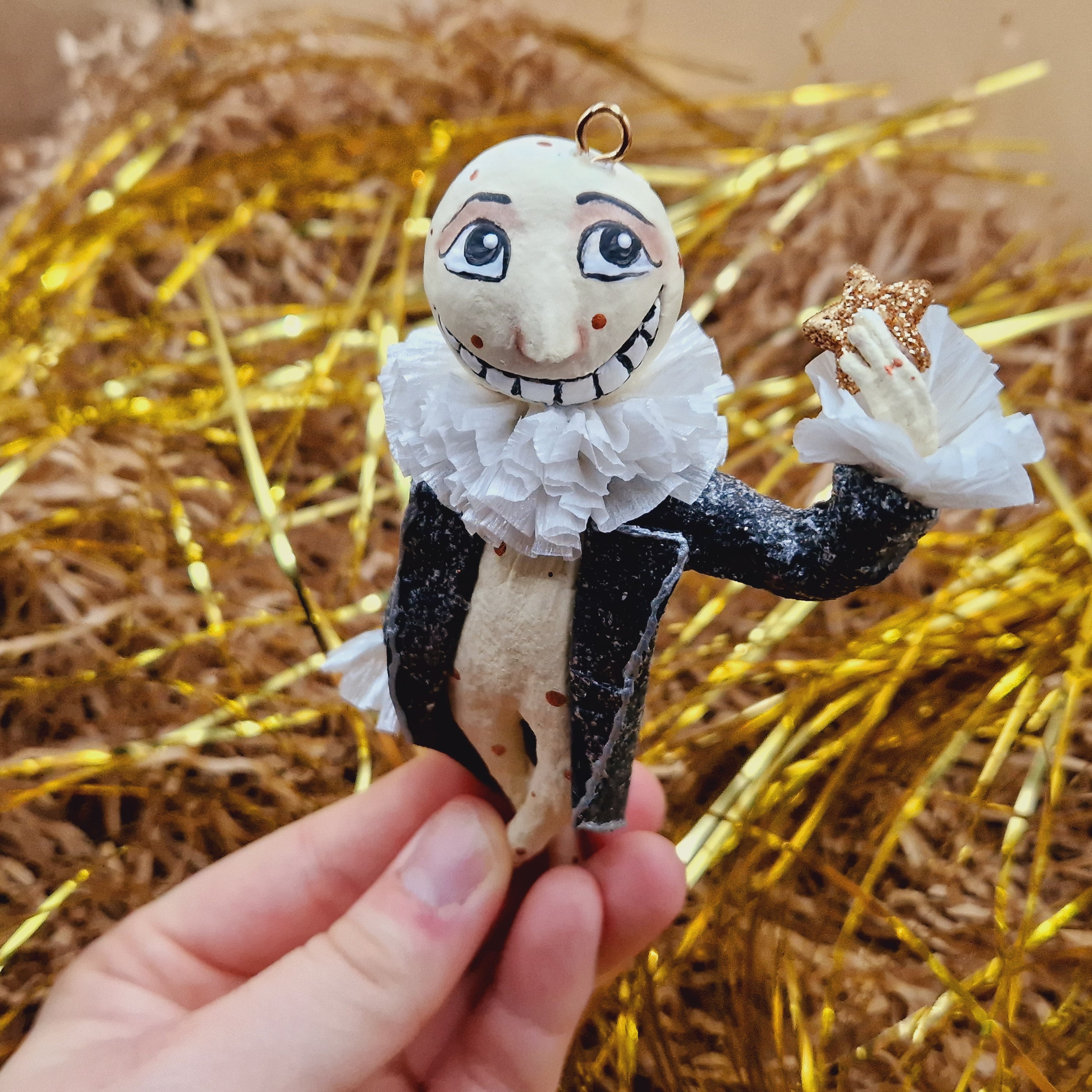 Moon Man, Spun Cotton Toys, Vintage Style Toys, Home Decor, Collectible ...