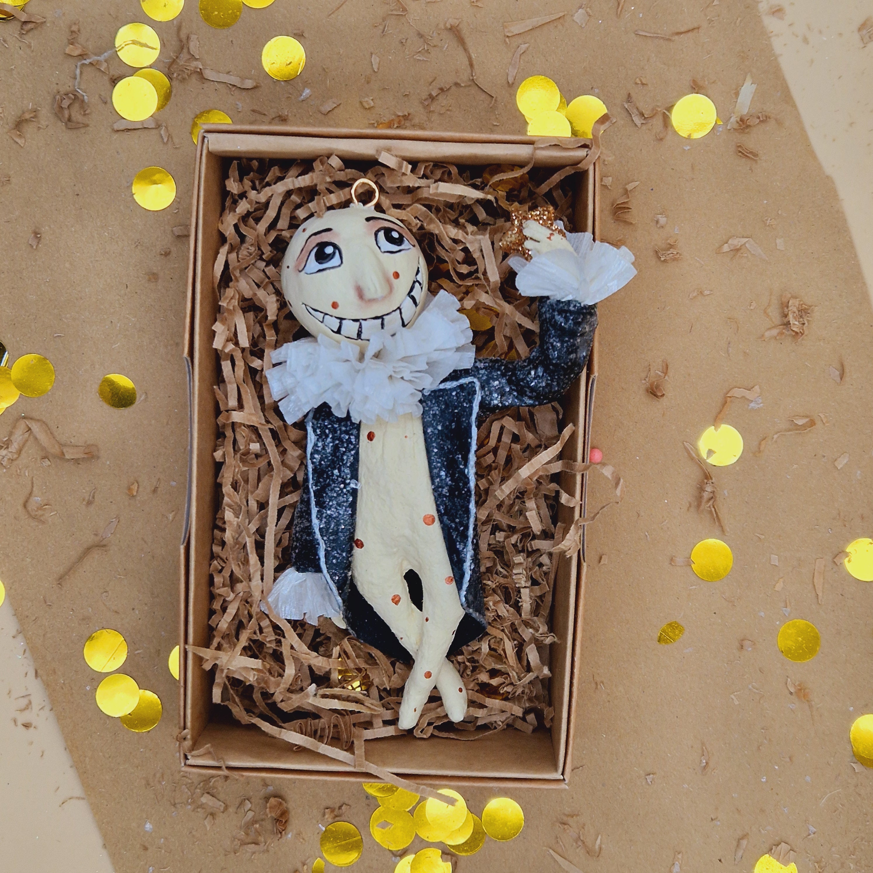 Moon Man, Spun Cotton Toys, Vintage Style Toys, Home Decor, Collectible ...