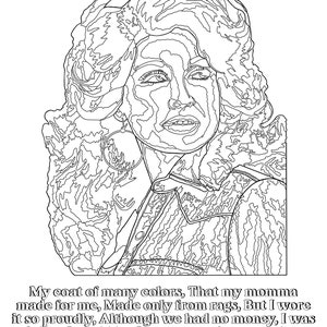 Coloring Book Instant Download Set Dolly Parton Set of 3 - Etsy