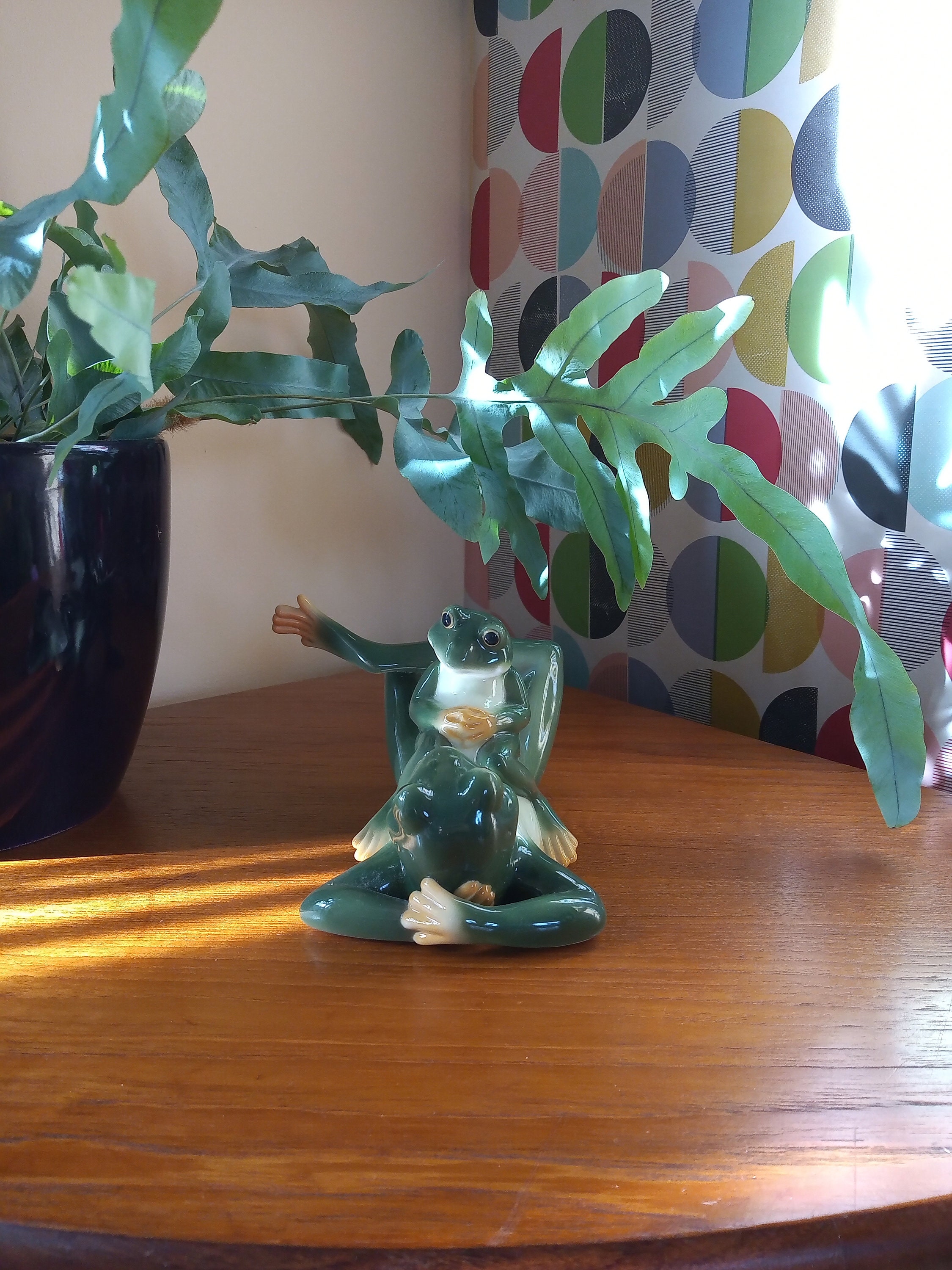 Franz Amphibia Frog father & Son Porcelain Frog - Etsy