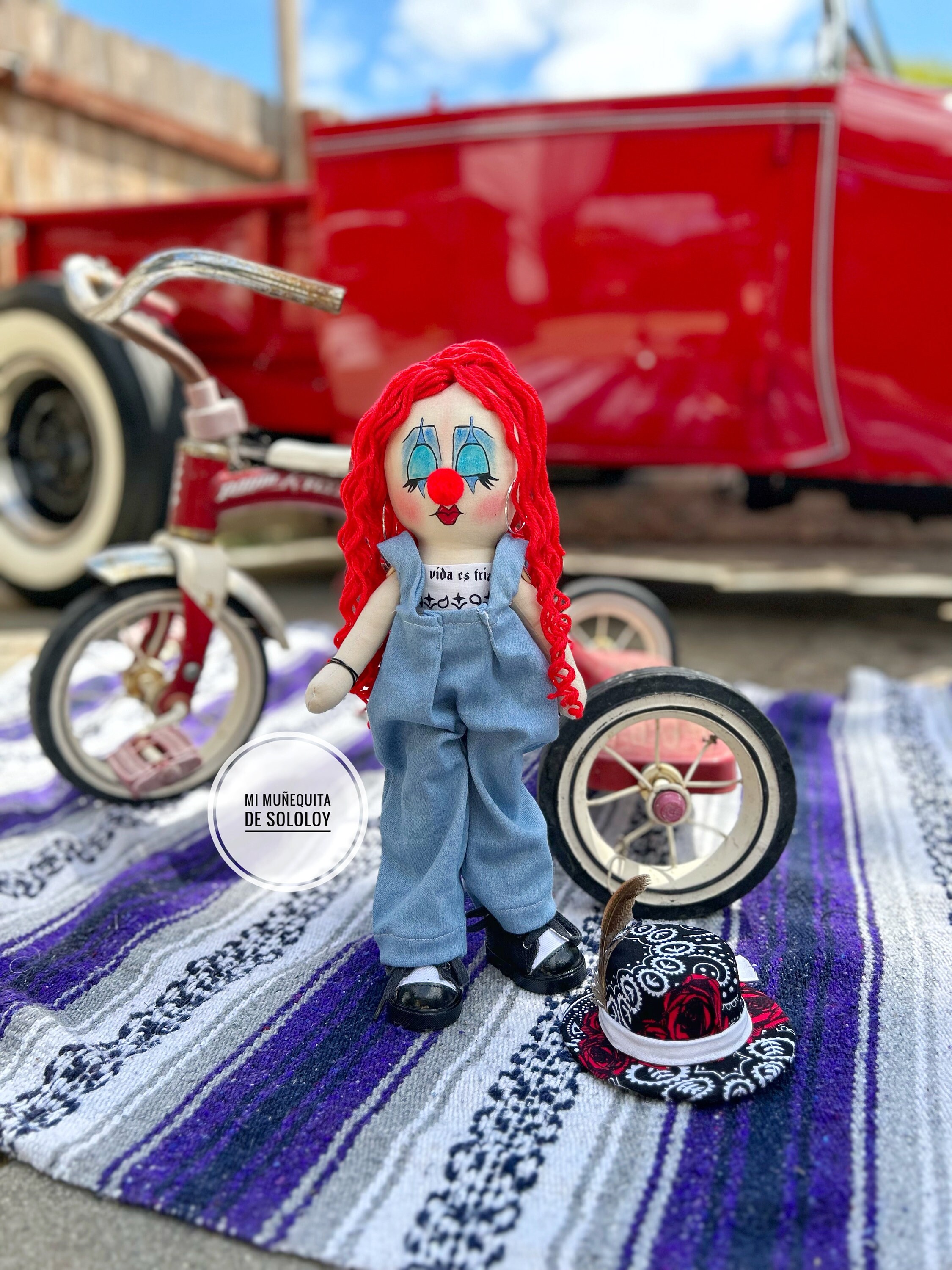 Payasa Chicana Doll/chola Doll/ Chola Merch/mexican Doll /pachuco/ Art ...