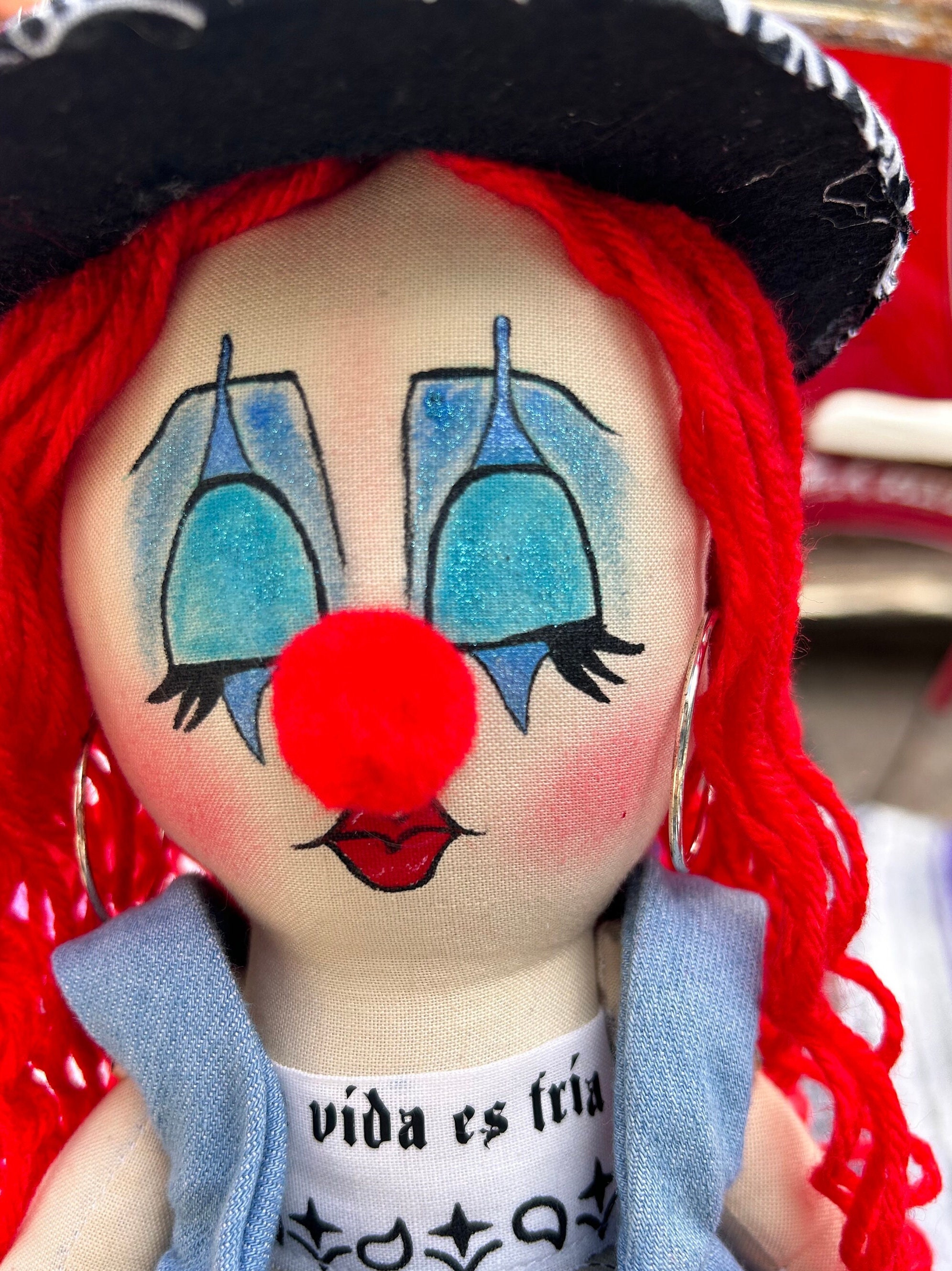 Payasa Chicana Doll/chola Doll/ Chola Merch/mexican Doll /pachuco/ Art ...