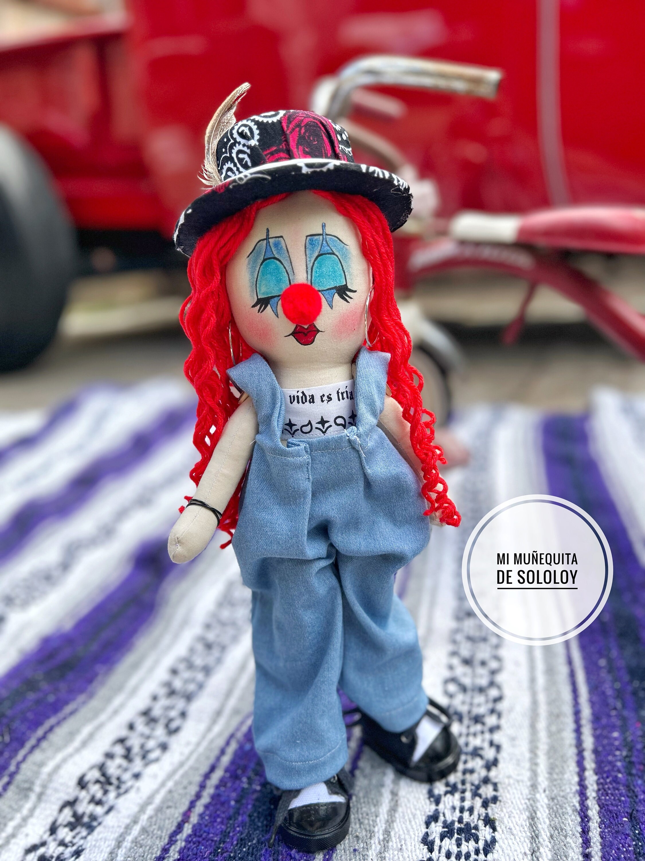 Payasa Chicana Doll/chola Doll/ Chola Merch/mexican Doll /pachuco/ Art ...