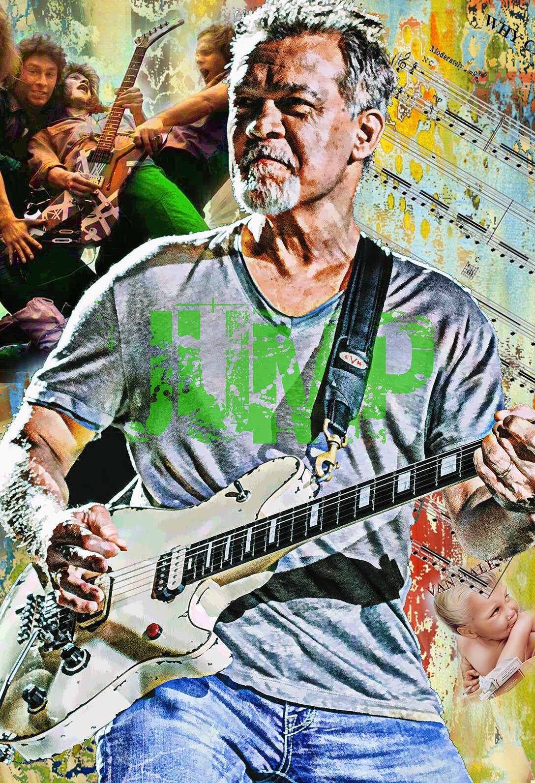 Original LUC BEST, "genius Guitar", Giclée, Limited Edition,33 X 49 Cm ...