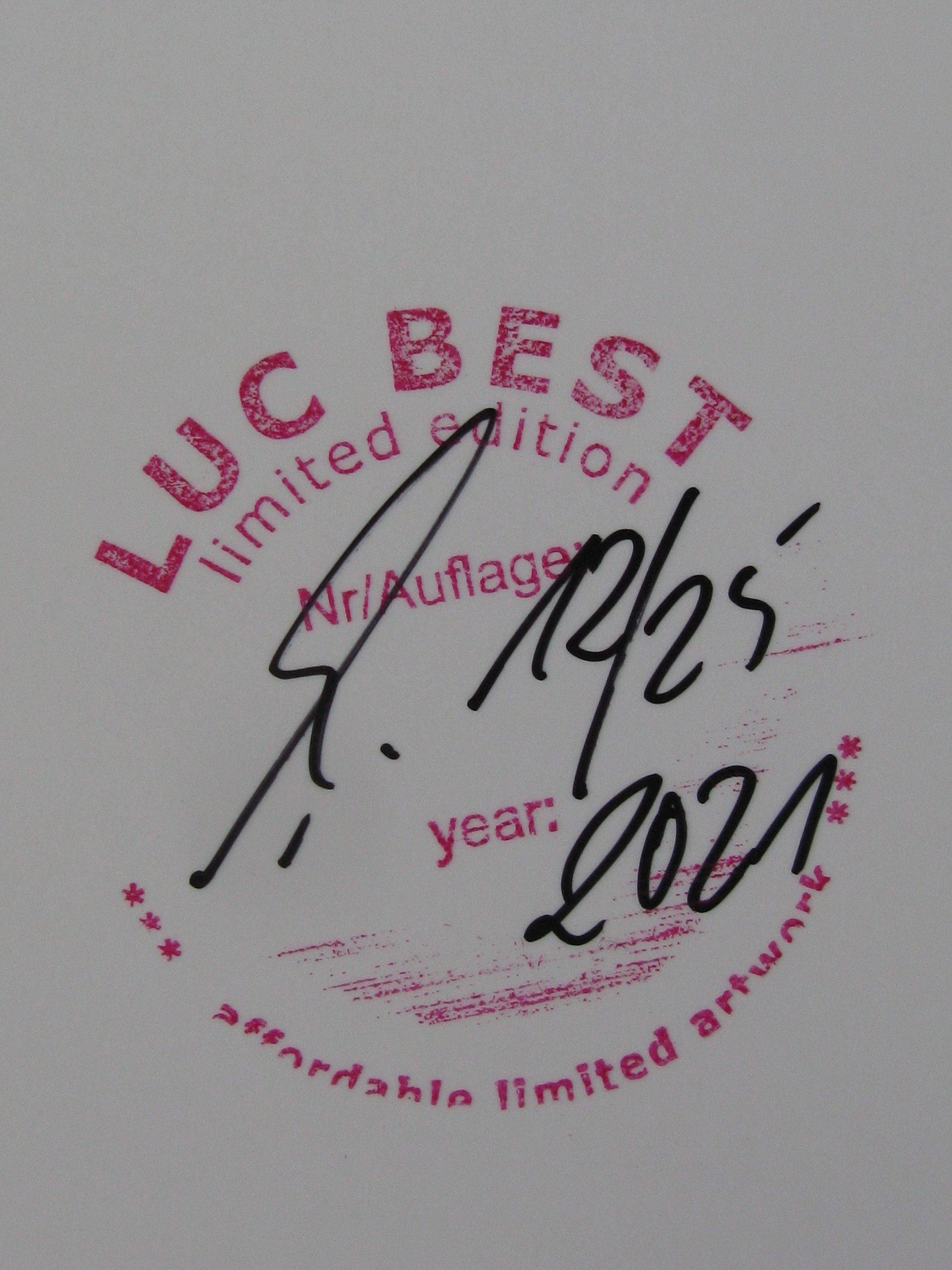 Original LUC BEST, "genius Guitar", Giclée, Limited Edition,33 X 49 Cm ...