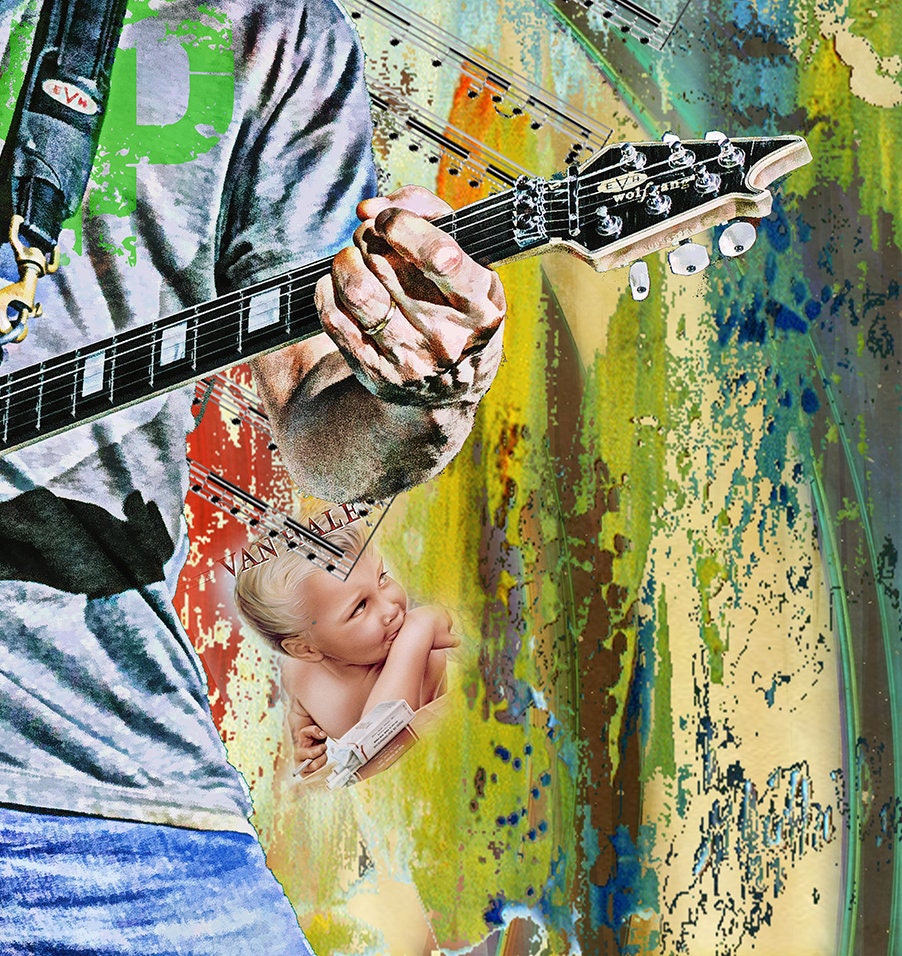 Original LUC BEST, "genius Guitar", Giclée, Limited Edition,33 X 49 Cm ...