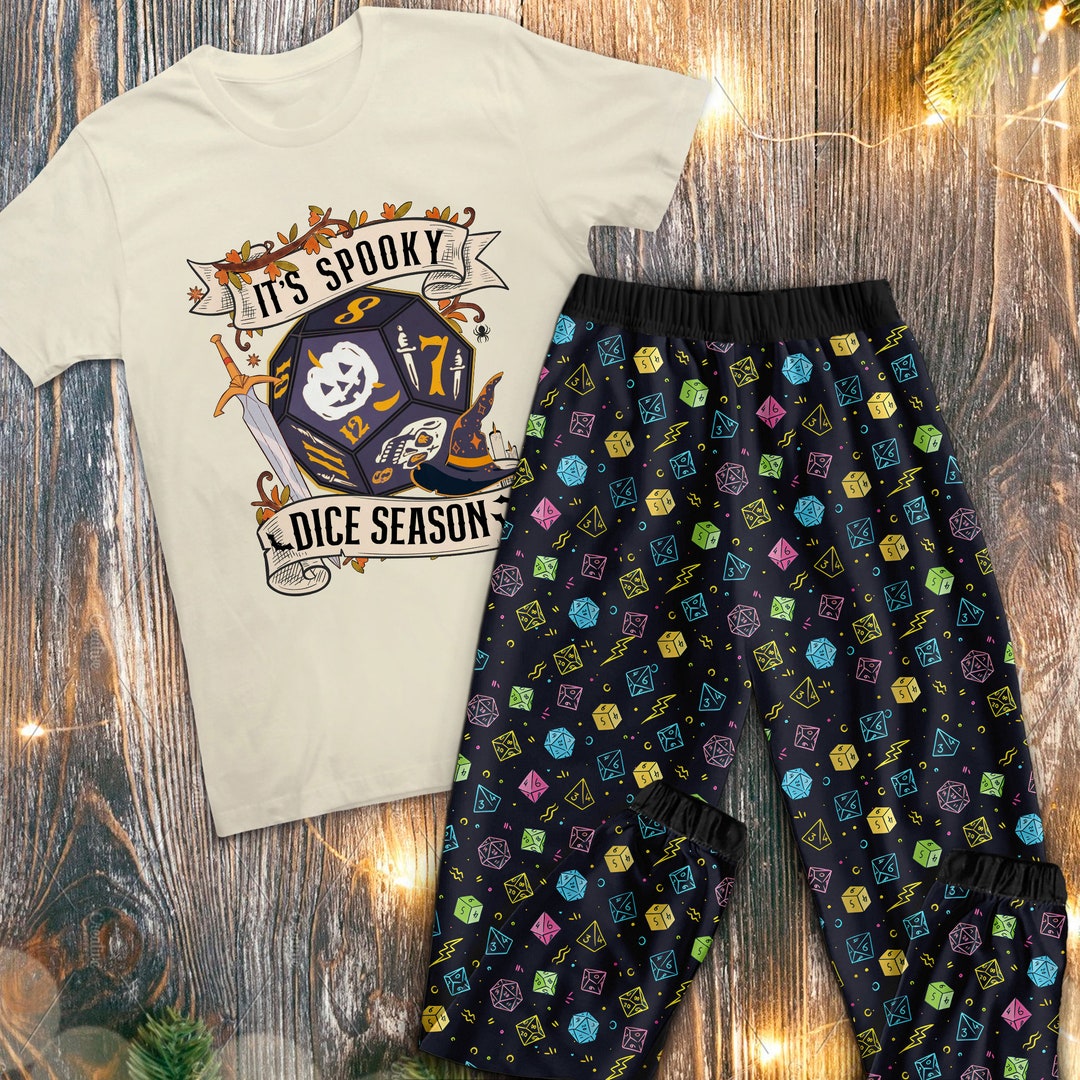 Dnd Pajamas Set D20 Shirt Pajamas Set Christmas Pajamas Set - Etsy