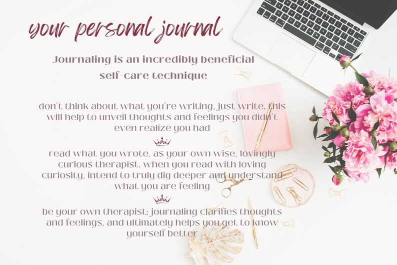 Journal of You, Self Care Journal, Notebook Journal for Women, Self ...