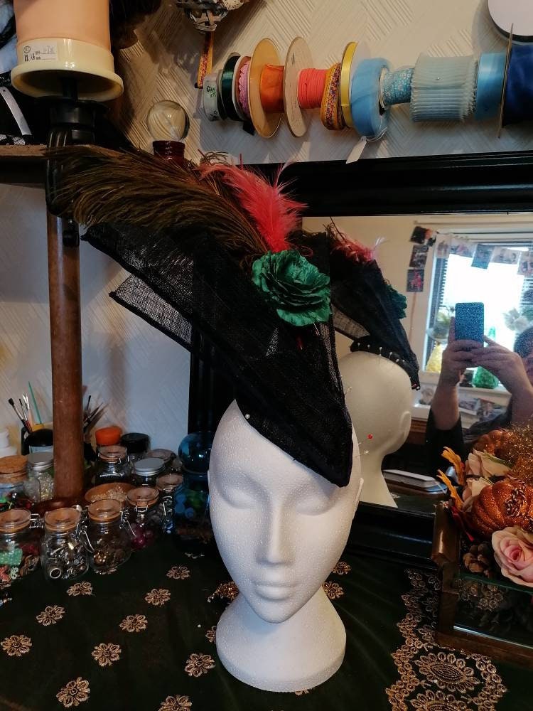 Bridgerton style hat fascinator tilt hat hatinator | Etsy