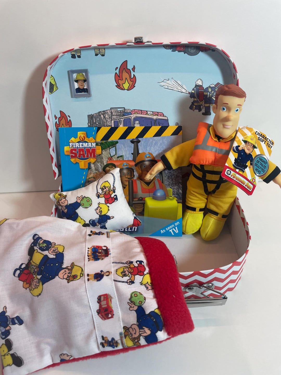 Fireman Sam in His Cosy Carry Around Suitcase! - Etsy UK
