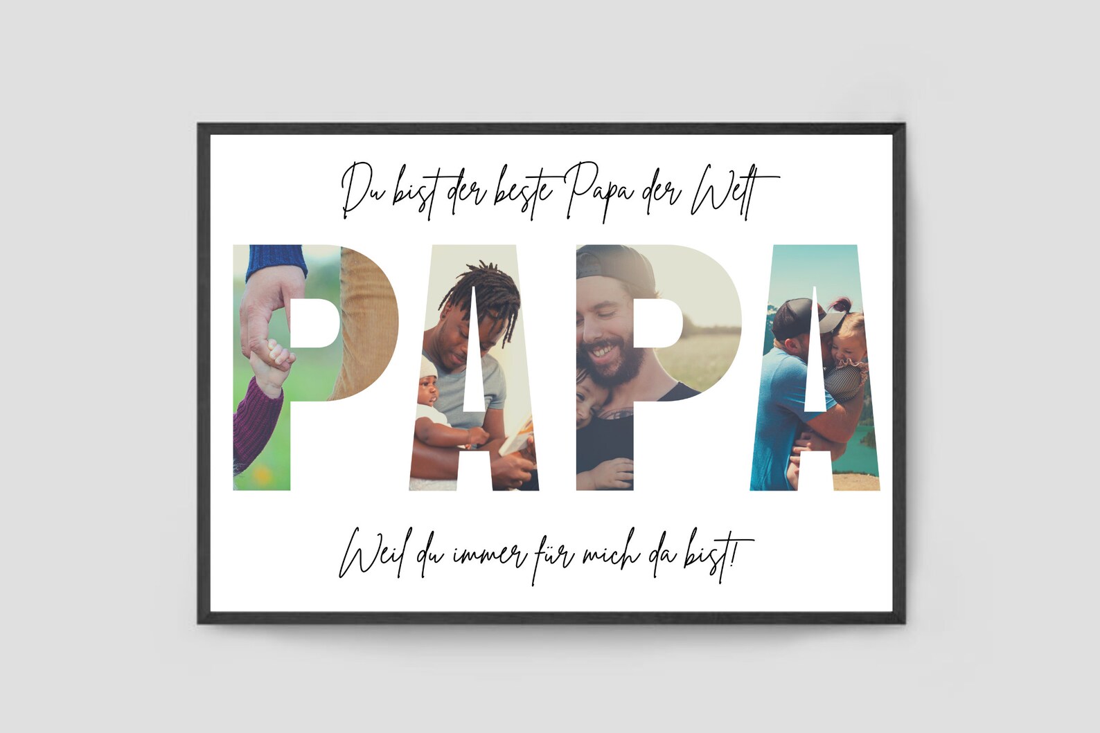 Dad Personalized Father's Day Poster Gift Dad Picture | Etsy