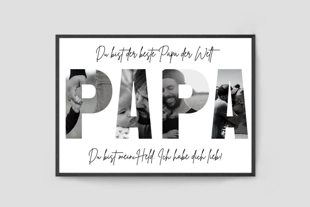 Dad Personalized Father's Day Poster Gift Dad Picture - Etsy