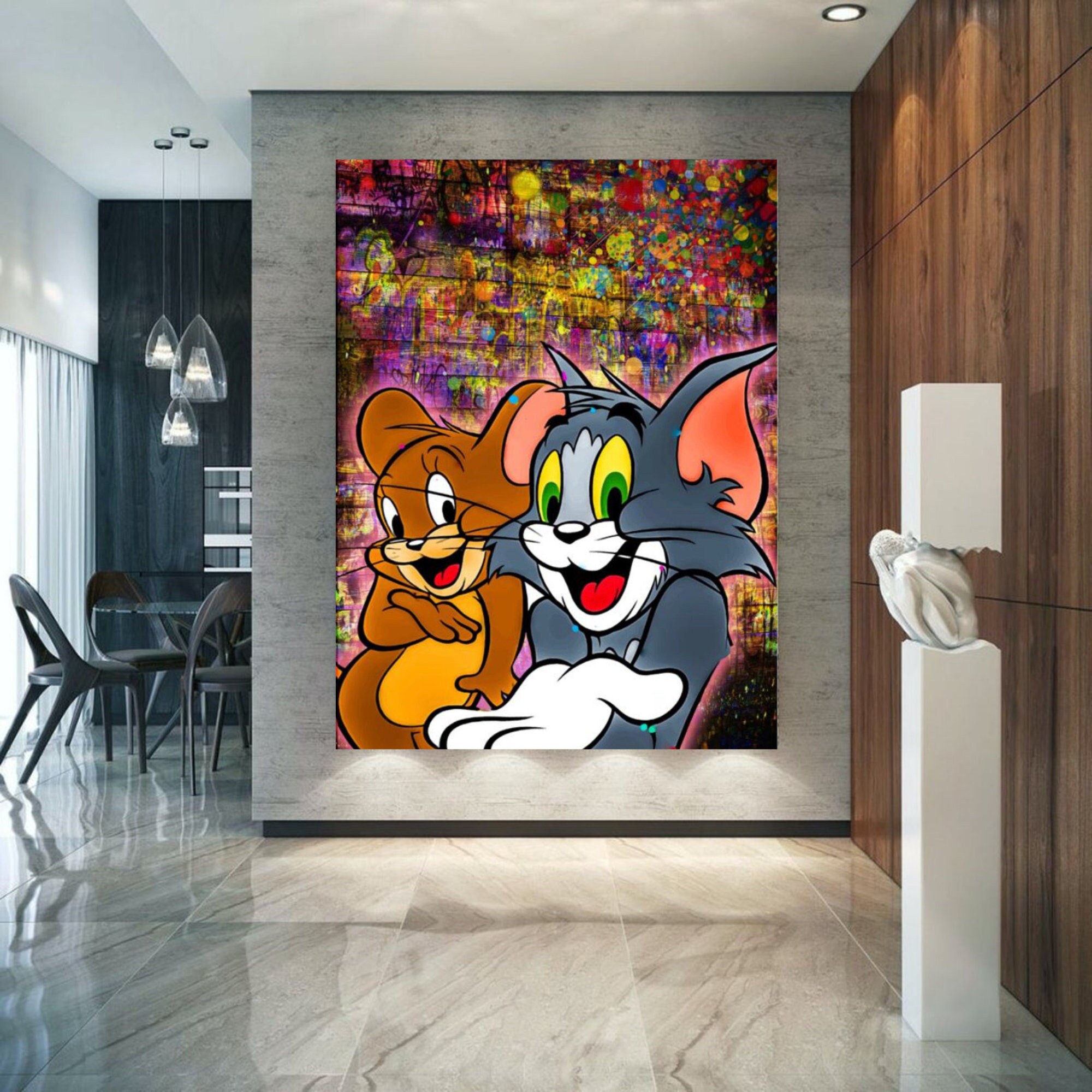 Tom & Jerry Pop Art Canvas Scrooge Mcduck Canvas Picture - Etsy UK