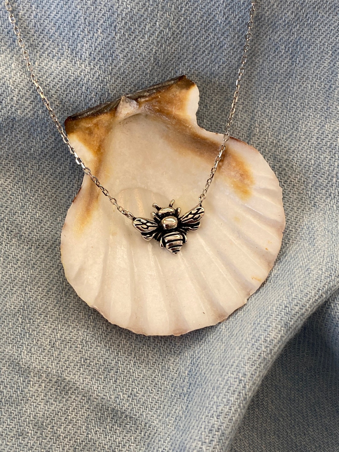 Bumble Bee Pendant Necklace Sterling Silver 925 honey Bee Pendant ...