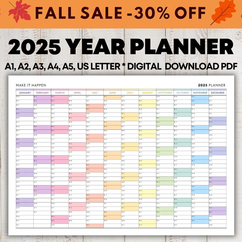 365 Day Calendar - Etsy