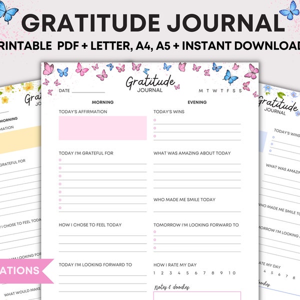Daily Journal Printable - Etsy