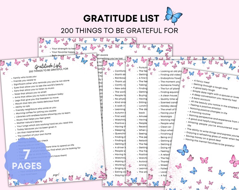 Gratitude Journal Printable. Mindfulness Journal. Manifestation. Daily ...