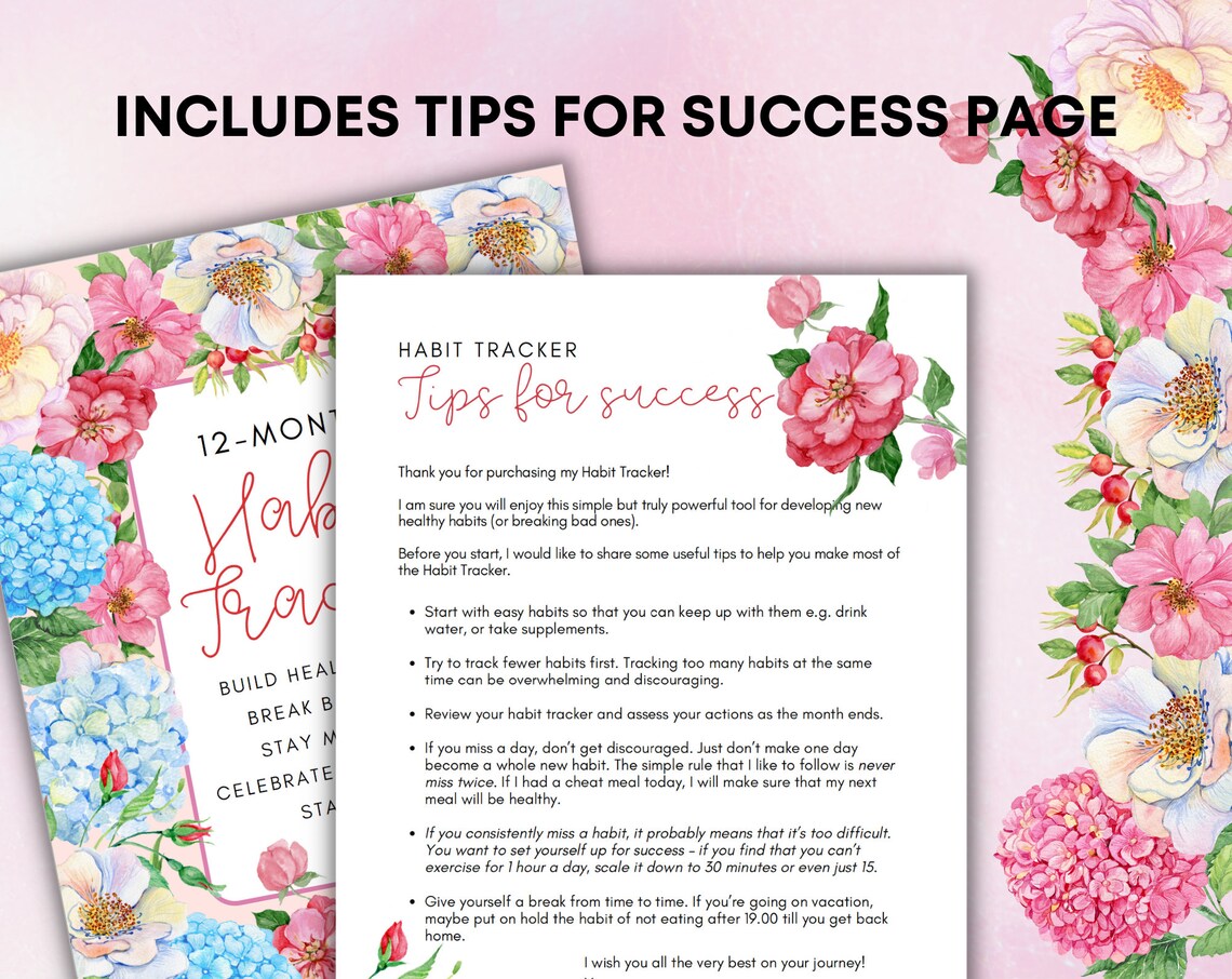 31 Day Habit Tracker Printable, 31 Day Habit Tracker Circle, 4 Week ...