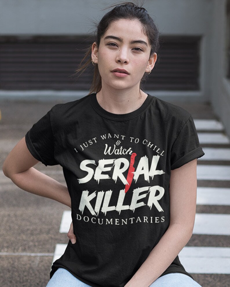 True Crime Serial Killer Documentaries Lover T-shirt Wunderling Cult Apparel Mysterious Dark and ...