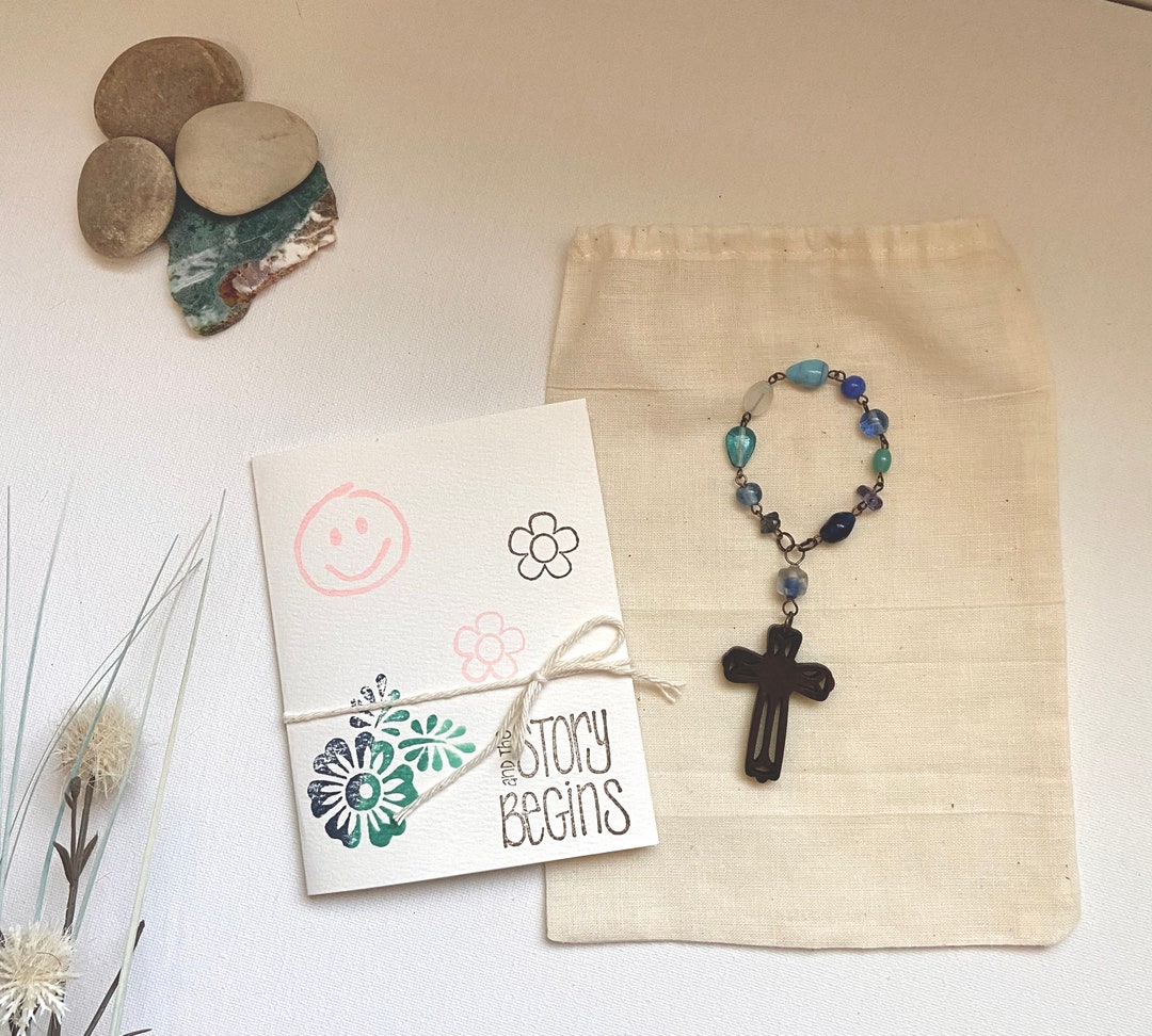 Catholic Confirmation Gift for Girls, Easter Gift, Rosary With Prayer ...