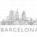 Barcelona, Spain, Cityscape Illustration Digital File - Etsy