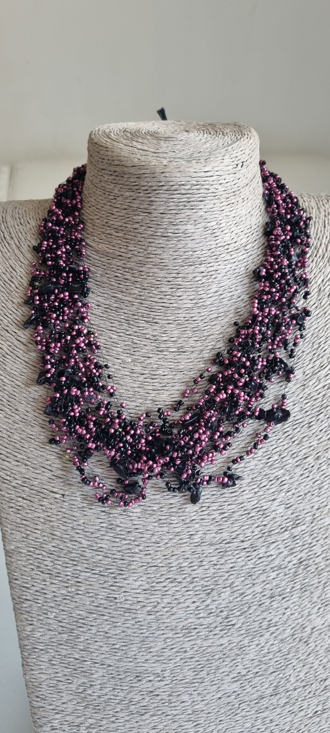 Collier de perles violettes / collier dair violet / bracelet / collier ...