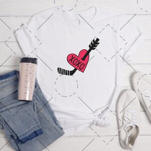 Hockey Valentines Day SVG / Hockey XOXO SVG / Hockey Heart Svg / Hockey ...