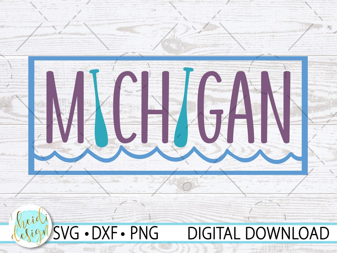 Michigan SVG, Michigan Lake Paddles SVG, Michigan Sweatshirt Design ...