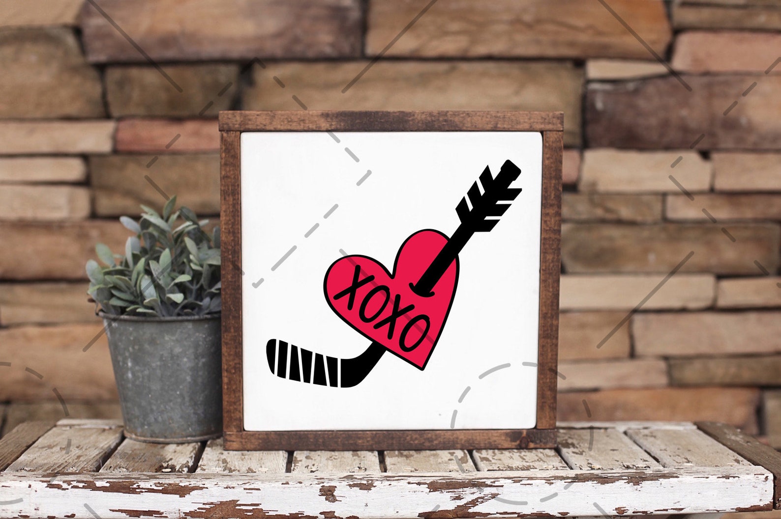 Hockey Valentines Day SVG / Hockey XOXO SVG / Hockey Heart Svg / Hockey ...