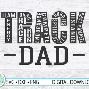 Track Dad SVG, Track SVG for Cricut, Track and Field SVG, Track and ...
