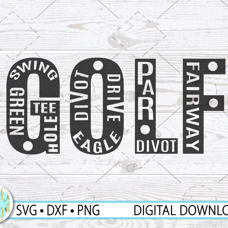 Golf Word Art - Etsy