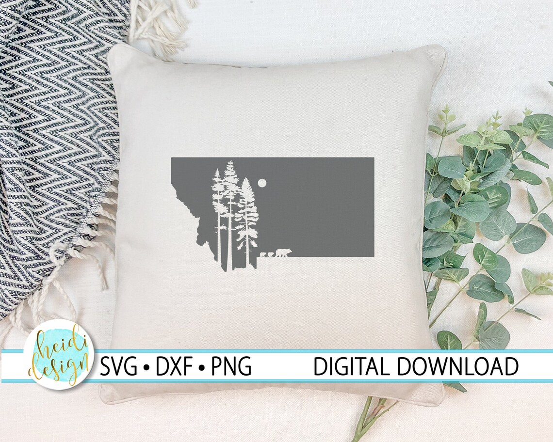 Montana SVG Montana State Outline SVG Montana Cut File - Etsy