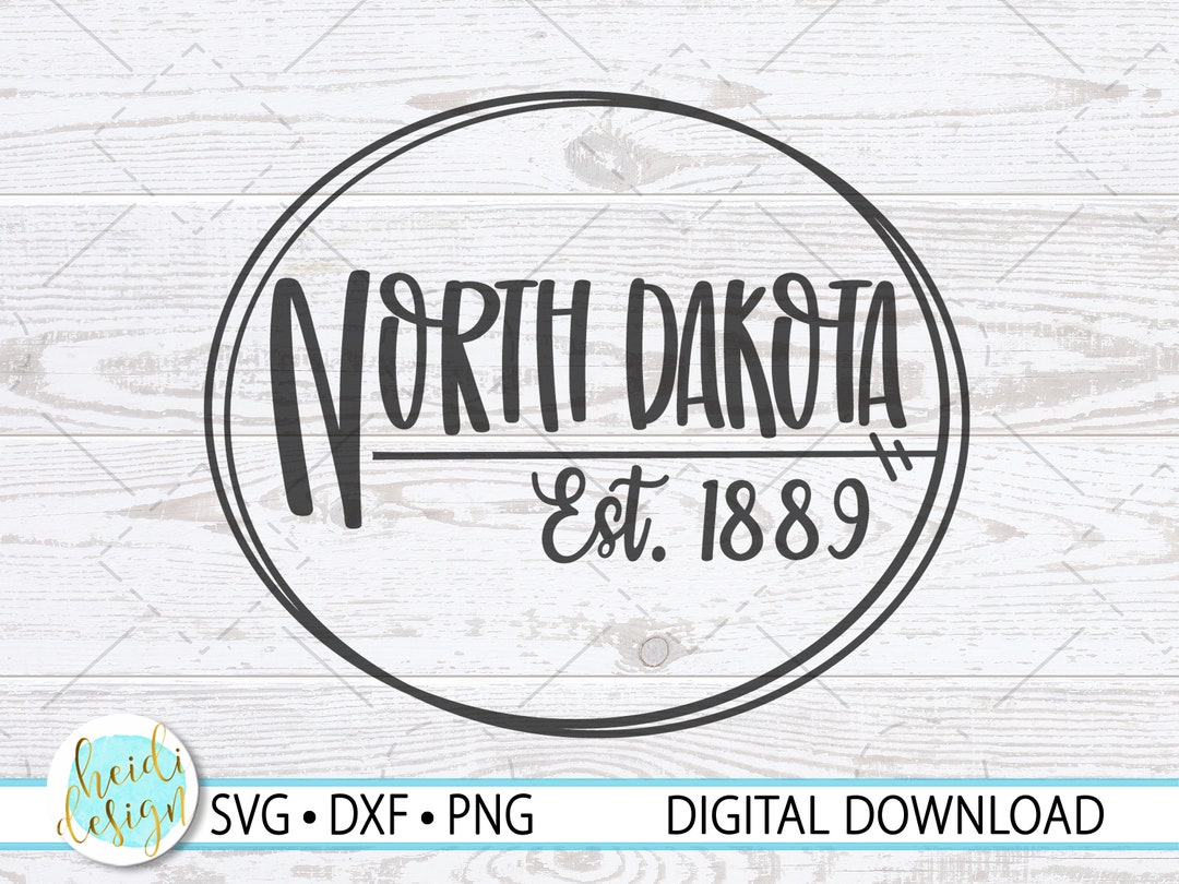 North Dakota SVG, ND SVG, Instant Download, North Dakota Design for T ...