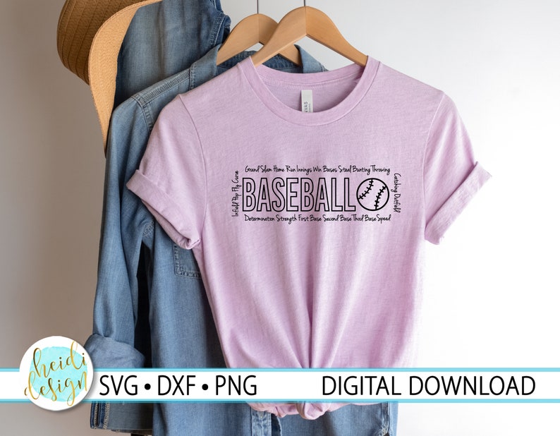 Baseball T-shirt SVG, Modern Baseball SVG, Baseball Team Shirt ...