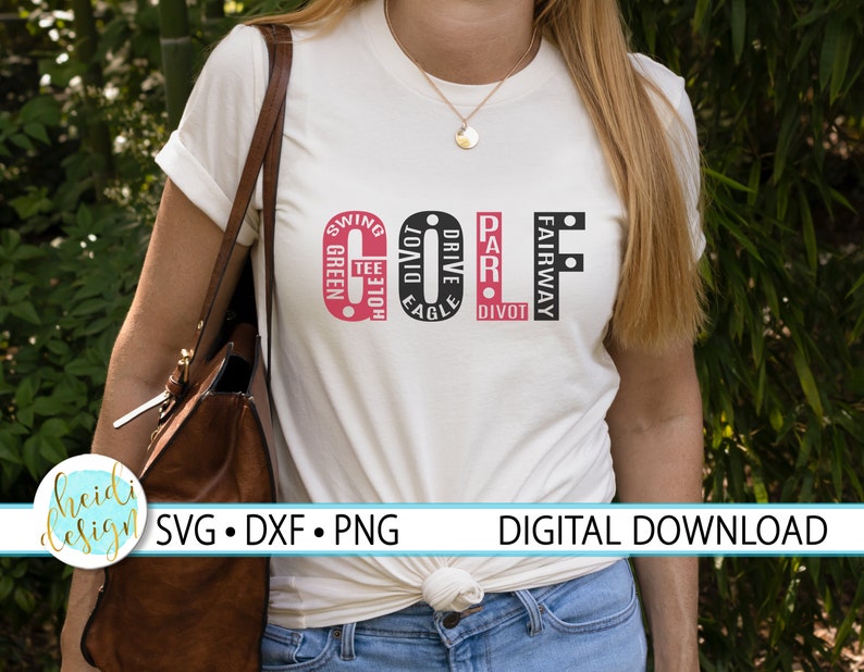 Golf Words SVG, Golf SVG for Cricut, Golf Font, Golf Mom SVG, Golfing ...
