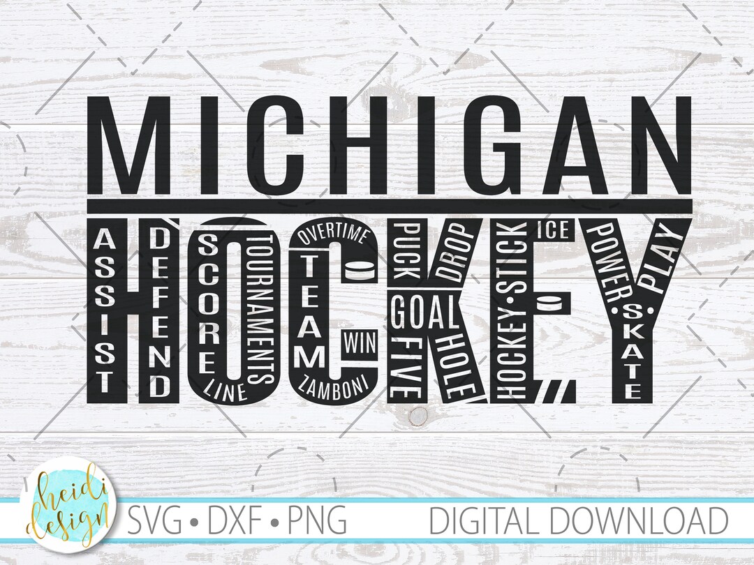 Michigan Hockey SVG, Michigan Hockey PNG, Michigan Hockey Shirt Design ...