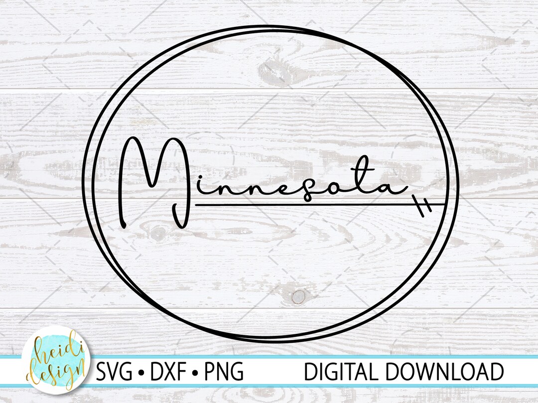 Modern Minnesota SVG for Cricut, Instant Download, Minnesota SVG for T ...