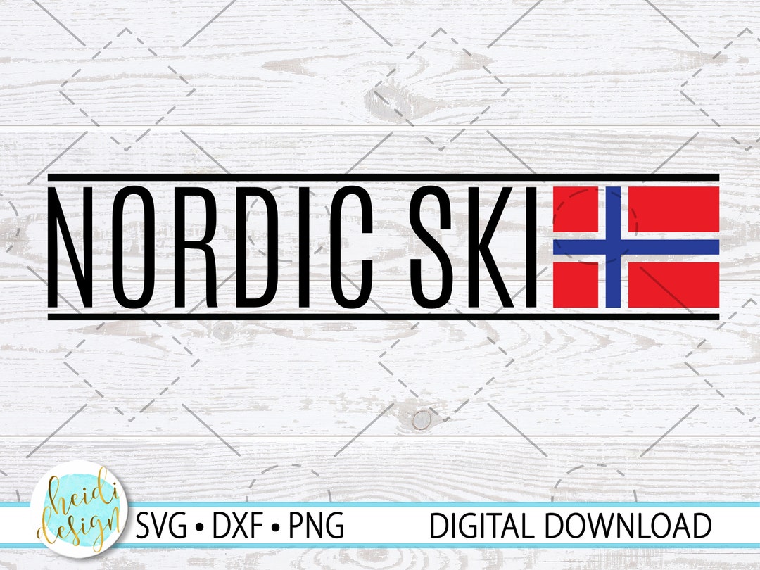 Nordic Ski SVG, Cross Country Ski T-shirt Design, Instant Download ...