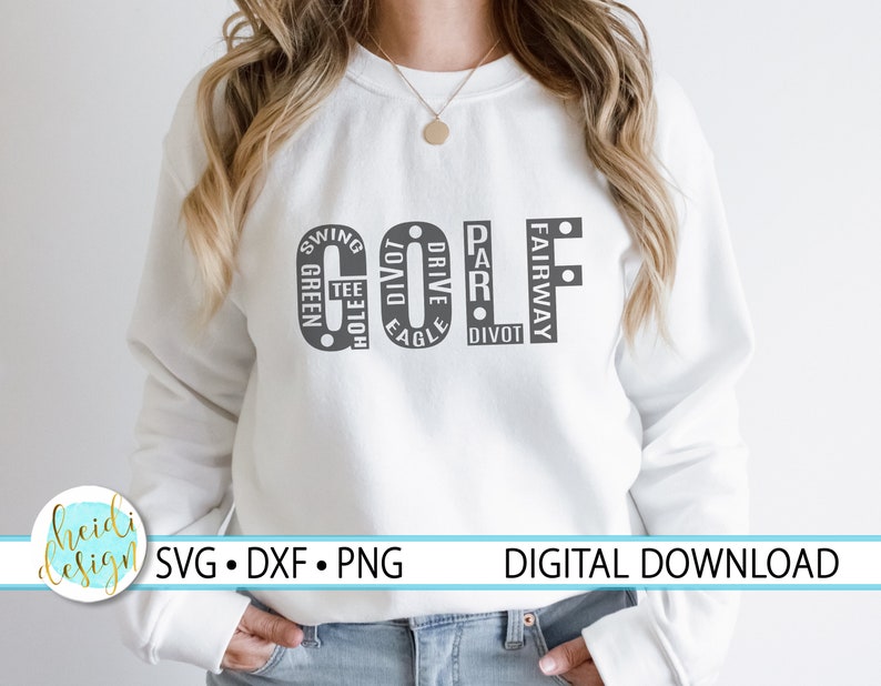 Golf Words SVG, Golf SVG for Cricut, Golf Font, Golf Mom SVG, Golfing ...