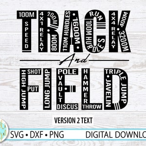 Track and Field SVG, Track and Field SVG for Cricut, Track and Field ...